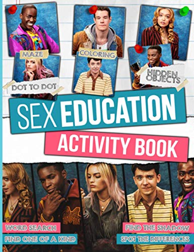 Sex Education Activity Book: Anxiety Coloring, Hidden Objects, Word ...