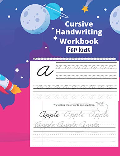 Cursive Handwriting Workbook For Kids: Cursive Handwriting Workbook for ...