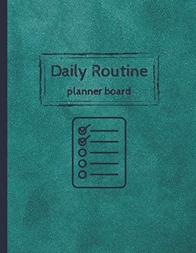 daily routine planner board: daily schedule planner 2021 | page per day ...