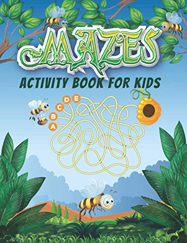 Mazes Activity Book: Fun and Challenging Mazes Workbook for Kids ...