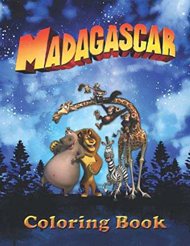 Madagascar Coloring Book: 100+coloring pictures for kids and adults ...
