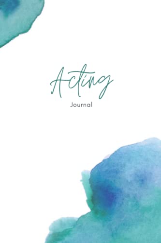 Acting Journal: Monthly Organizer for Acts on 100 pages | White ...