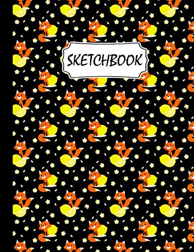 Fox Sketchbook For Men, Women, Girls, Boys And Kids: Fox Best Bank ...