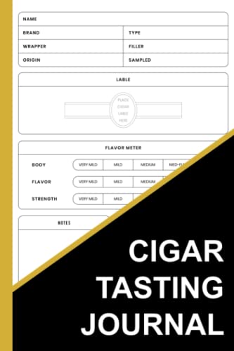 Cigar Tasting Journal: Simple Cigar Tasting & Smoking Review To Record ...