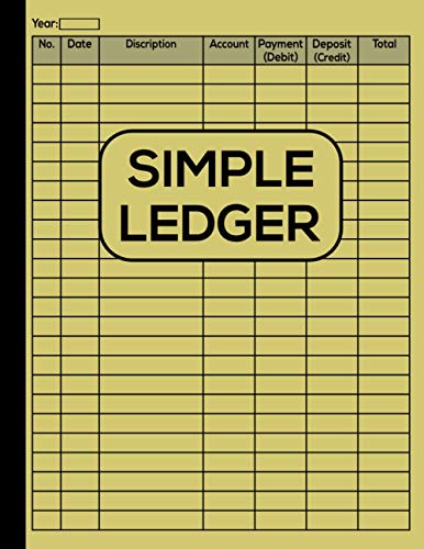 Simple Ledger: Ledger Book for Small Business/ Accounting Ledger Book 6 ...