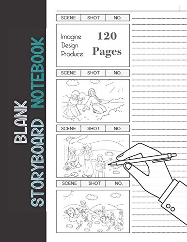 Blank Storyboard Notebook: A Blank Storyboard Sketchbook Pad ...