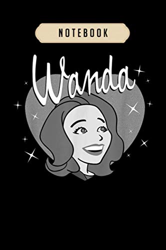 Notebook: Marvel WandaVision Wanda Maximoff Heart Retro 60s, Journal 6 ...