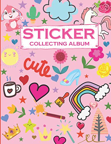 Sticker Collecting Album: Blank Sticker Keeper Book for Girls I Sticker ...