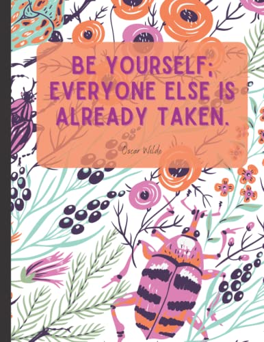 Be Yourself:: Inspirational Quote Journal Wide Ruled College ...