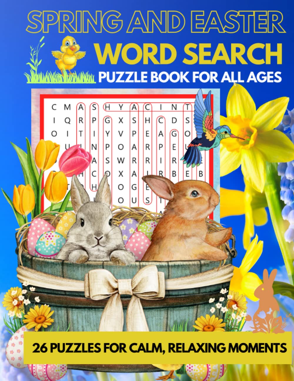 Spring and Easter Word Search Puzzle Book For All Ages: 26 Puzzles For ...