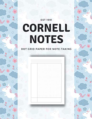 EST1991 Cornell Notes Dot Grid Paper For Note-taking, Dotted Paper for ...