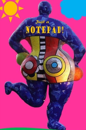 Just a Notepad: 100 Page Lined Notepad with Jazzy Colourful Cover by ...