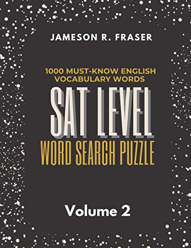 SAT Level Word Search Puzzle: 1000 Must-Know English Vocabulary Words ...