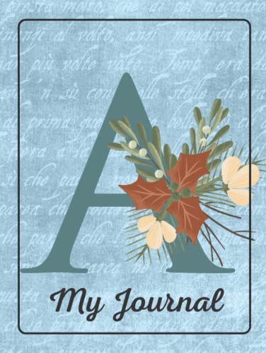 Monogram Letter "A" Journal: Hardcover Monogram Letter "A" Journal ...