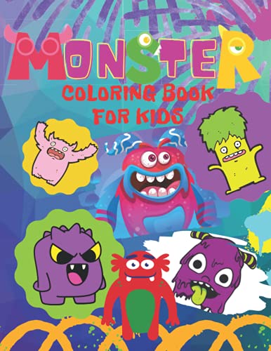 Monster Coloring Book for Kids: Color Monster Book,My Little Monster ...