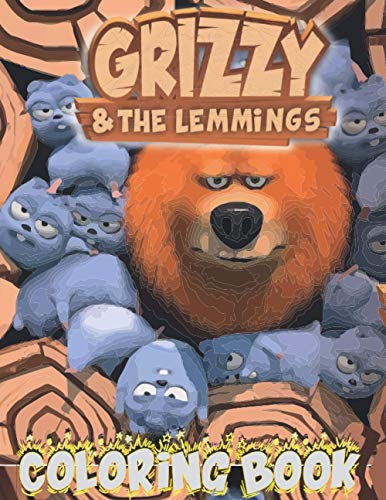 Grizzy and The Lemmings Coloring Book: A good gift for children, boys ...