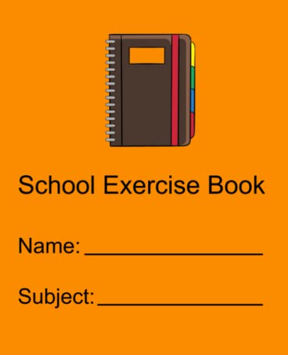 School Exercise Book: half ruled lined paper, children's cheap exercise ...