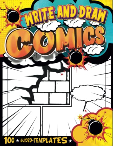 Practice Layouts To Learn To Draw Anime And Comics: Blank Comic Book ...