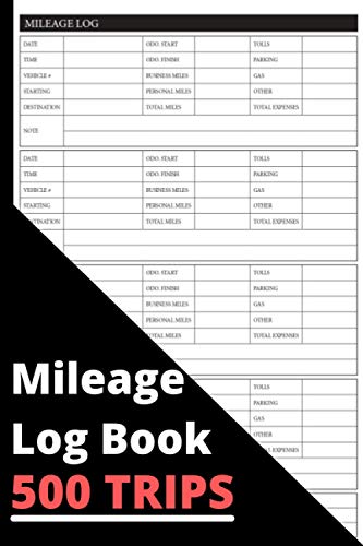 Milege log book: log book mileage - car mileage log book - mileage book ...