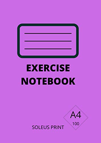 A4 Math notebook.: 5mm Squared quad Exercise workbook. 100 pages 90gsm ...