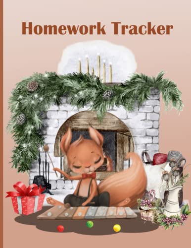 Homework Tracker: Christmas themed notebook with 52 undated weekly ...