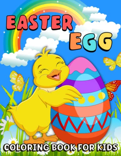 Easter Egg Coloring Book: Big Easter Coloring Book For Toddlers And ...