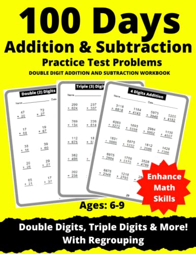 Double Digit Addition and Subtraction: 100 Days Timed Maths Practice ...