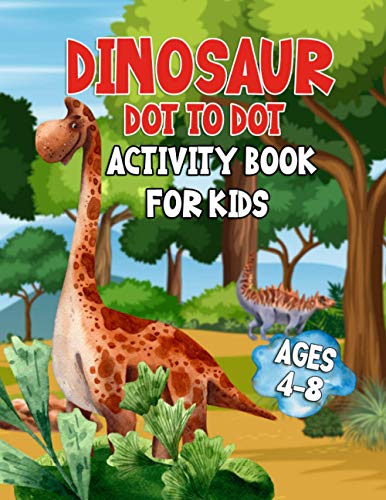 Dinosaur Dot to Dot activity Book for Kids: Easy Fun Connect the Dots ...