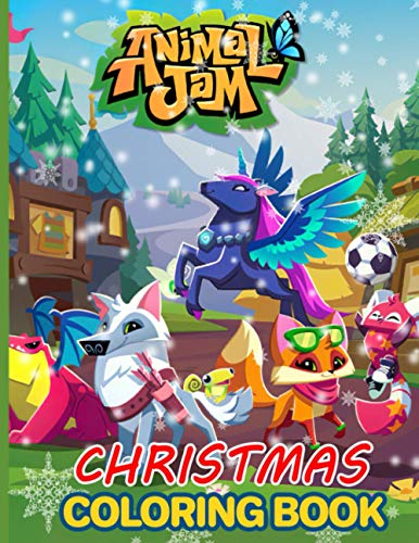 Animal Jam Christmas Coloring Book: Premium Coloring Books For Adult ...