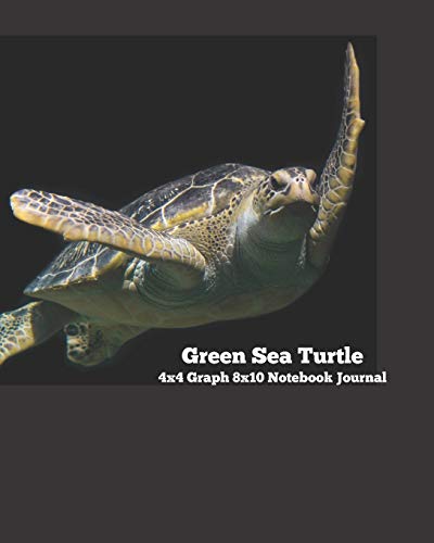 Green Sea Turtle 4x4 Graph 8x10 Notebook Journal by It's About Time ...