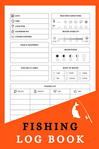 Fishing Log Book , Angler's Journal: fish hunting , +120 Pages for ...