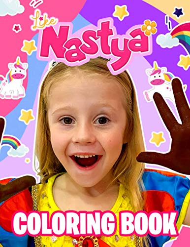 Nastya Coloring Book: An Awesome Gift For Kids Who Are Into Like Nastya ...