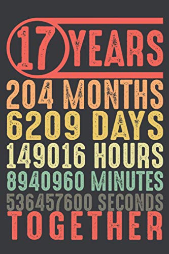 17 Years Together: 17th Wedding Anniversary Gifts For Her Wife 17 Year ...