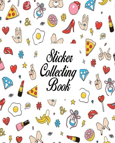 Sticker Collecting Book: Blank Sticker Book For Kids 8x10 100 pages by ...