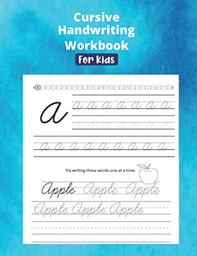 Cursive Handwriting Workbook For Kids: Beginning cursive handwriting ...