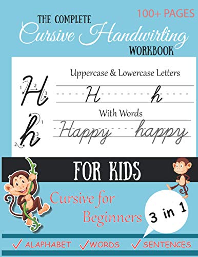 The Complete Cursive Handwriting Workbook for Kids: Cursive for ...