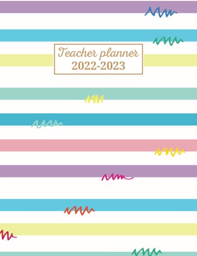 Teacher planner 2022-2023: Teacher Planner: 8.5"x11" Includes 8 Periods ...