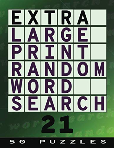 Extra Large Print Word Search 21: 50 Easy to See Puzzles by Rex ...