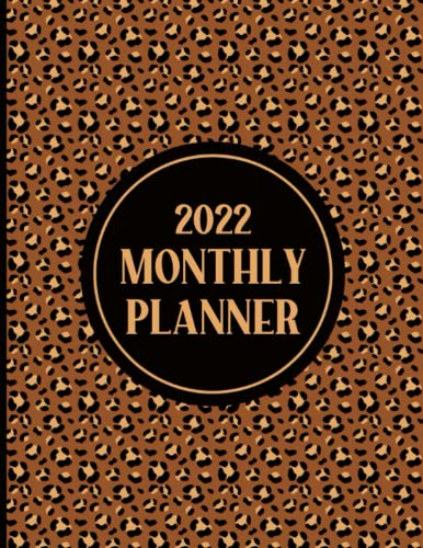 2022 Monthly Planner: Leopard Print (For Women and Girls) - Leopard ...