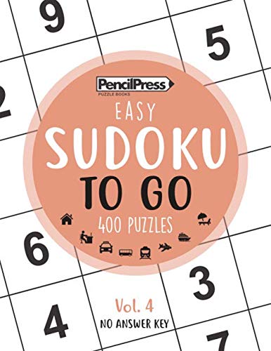 SUDOKU TO GO (400 Puzzles, easy): Sudoku Puzzle Books for adults by ...
