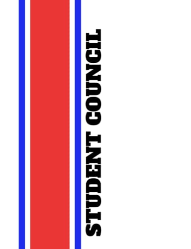 Red, White, & Blue Notebook - Student Council: Bold Red, White, and ...