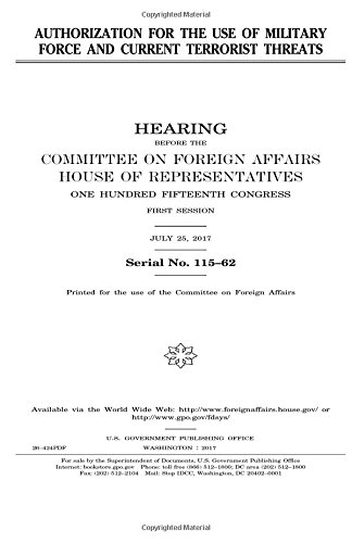 Authorization for the use of military force and current terrorist ...