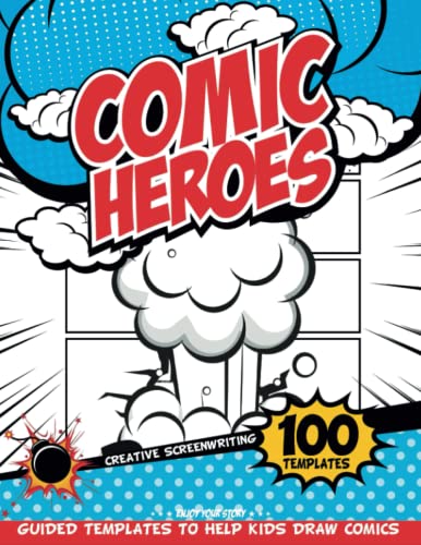 Comic Art Templates To Fill In: Make Your Own Book For Kids To Practice ...