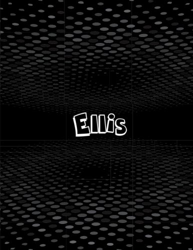 Ellis: 110 Pages 8.5x11 Inches Black Floor Dot Journal Name Lettering ...