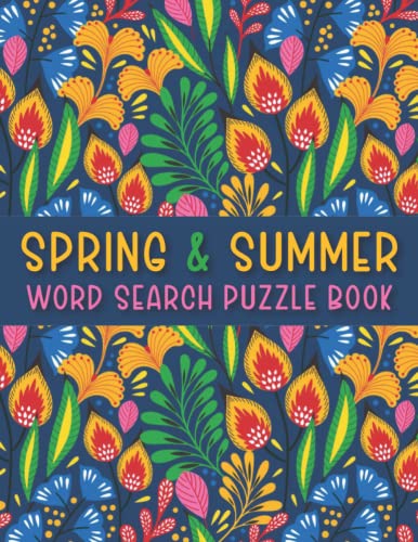 Spring & Summer Word Search Puzzle Book: Large Print Spring & Summer ...