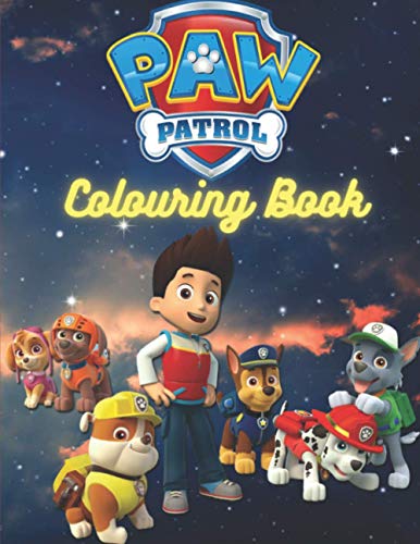 Paw Patrol Colouring Book: Paw Patrol Jumbo Colouring Book For Boys ...