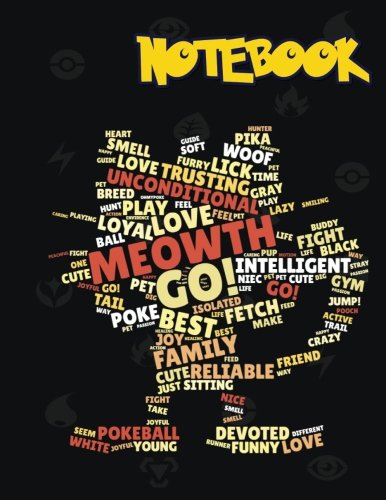 Notebook: Pokemon notebook, Large College Ruled Notebook, (8.5x11 ...