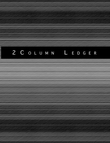 2 Column Ledger:: Graphic Soft Cover Glossy Smoke Gray 8.5" x 11", Full ...
