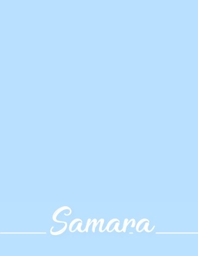Samara: 110 Pages 8.5x11 Inches Blue Pastel Design Journal with ...