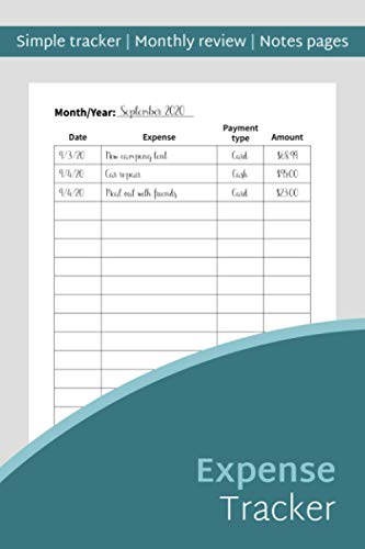 Expense Tracker: Daily Spending Journal with Monthly Review Section ...